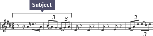 Music description - section A, bars 1 to 78 - Bach: Brandenburg ...