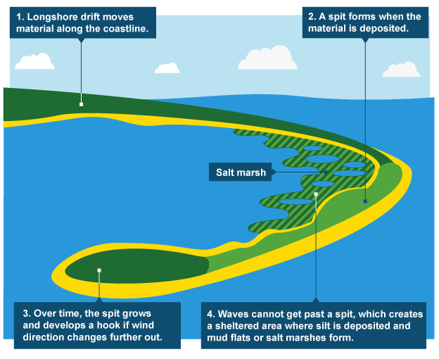 Coastal Erosion Diagrams For Kids