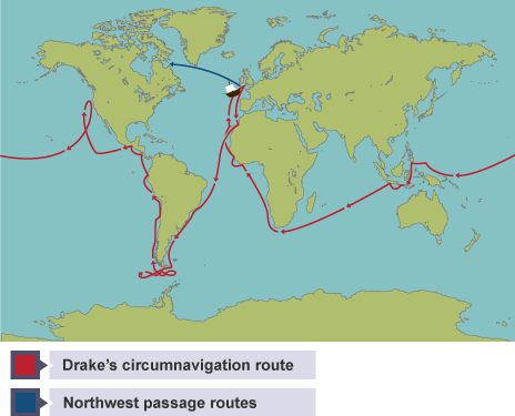 Sir Walter Raleigh Ship Routes Francis Drake, John Hawkins And Walter