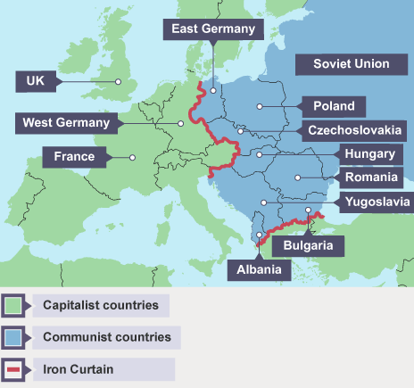 Truman Doctrine Cold War Map