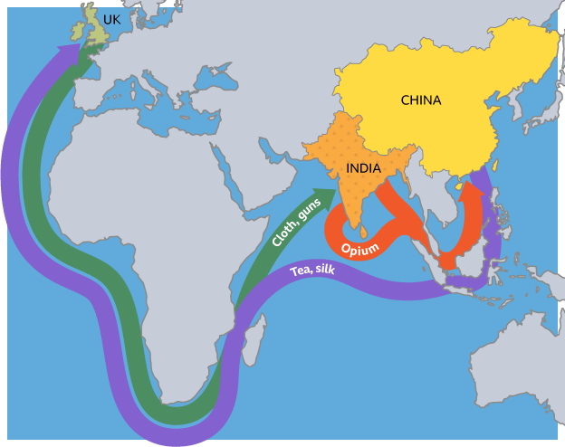 Opium Trade Map