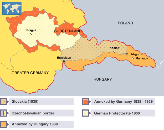 Sudetenland Map Ww2