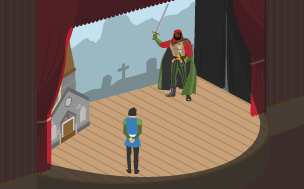 Using the stage - Using the space - GCSE Drama Revision - WJEC - BBC ...